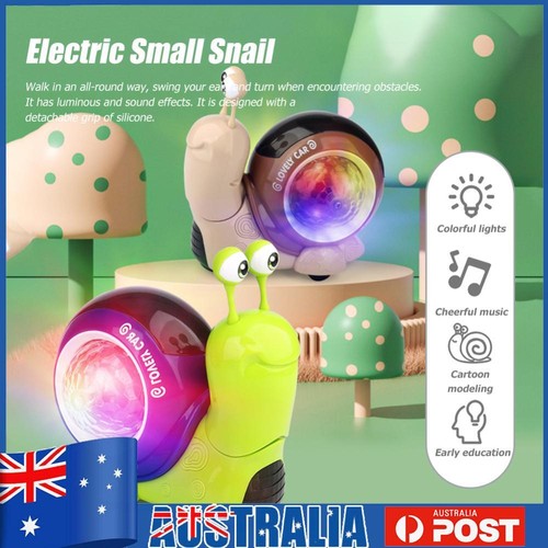 Cartoon Snail Walking Toys Battery Powered Plastic 360 Rotation Toys ...