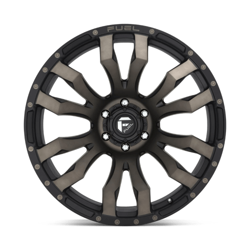 22X10 Fuel 1PC D674 BLITZ 6X135 -18MM MATTE BLACK DOUBLE DARK TINT (4 ...