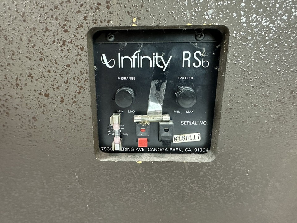 Vintage INFINITY RSb 10" 3-WAY Speakers Tested, Excellent | eBay