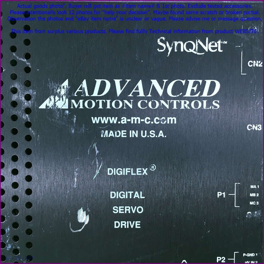Advanced Motion Controls DQ111EE15A40LDCB, SYNQNET Drive as photo, sn ...