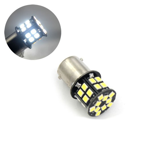 1pc Auto DC 6V 1156 BA15S LED Bulb Brake lamp Turn Signal light White ...
