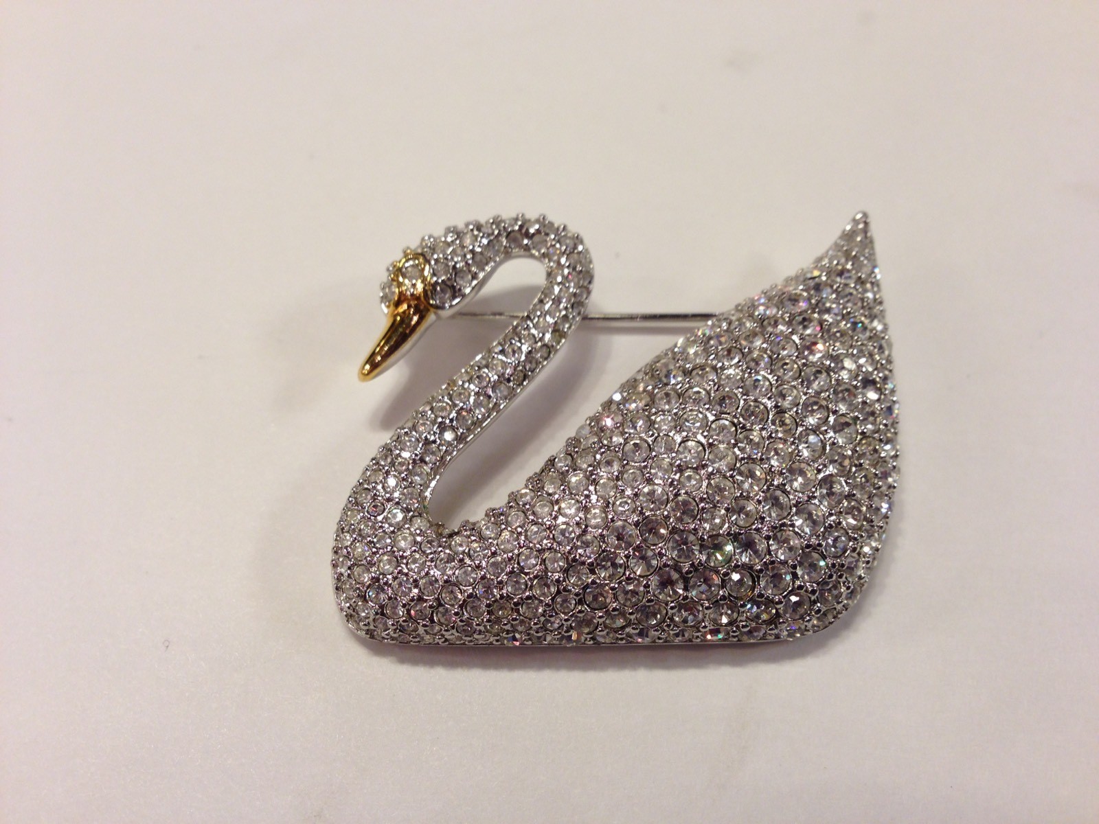 SIGNED SWAROVSKI SWAN PIN | eBay