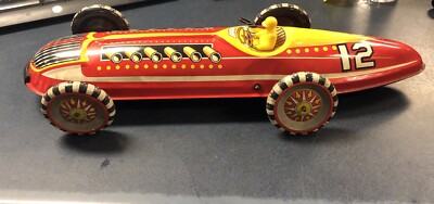 Marx Toys Clockwork Racing Car With Rider | eBay