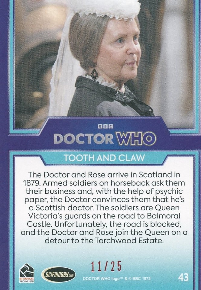 Rare New 2023 Doctor Who Red TARDIS Parallel Base chase card number 43 ...