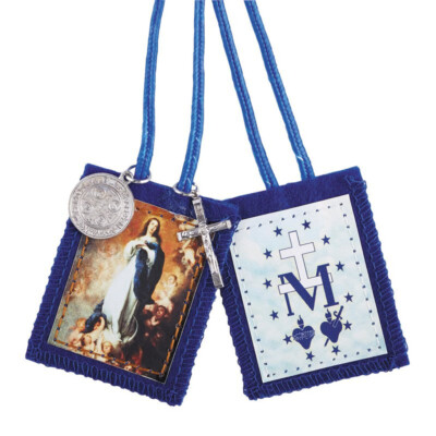 Immaculate Conception Scapular With Medals (D1205) NEW 2" High Panels ...