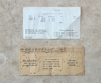 World War II Home Front: United States Army Air Forces Employee Pay ...