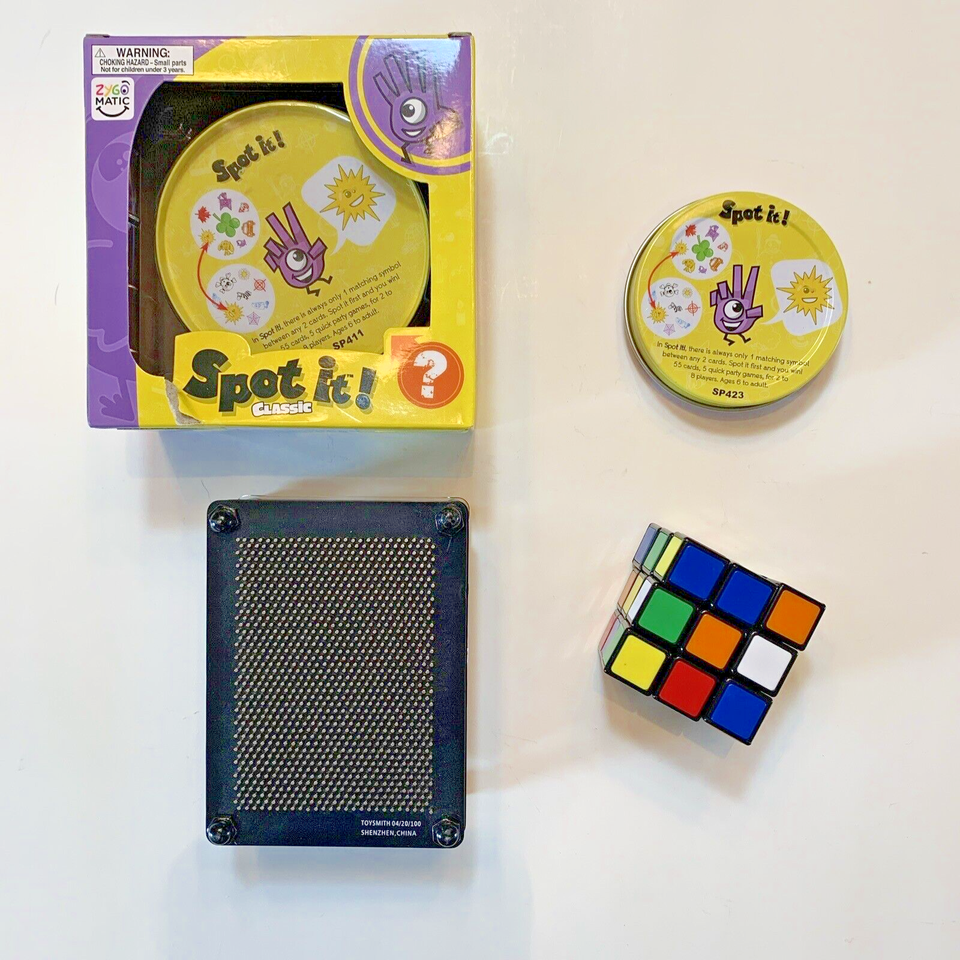 Spot It Classic Game (2) Mixed lot 3D Pin Art Sensory Toy Original ...