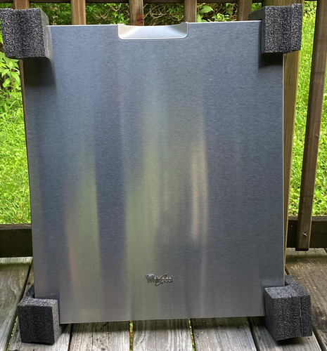 Whirlpool OEM Dishwasher Front Door Panel Stainless Steel WDF780SLYM0 ...