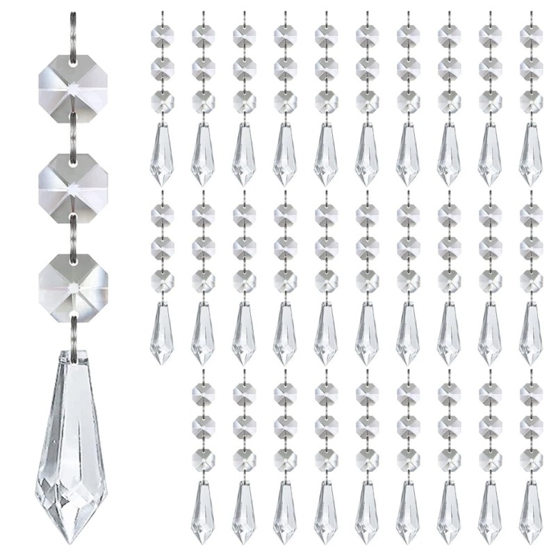 Portable Shatterproof Acrylic Ice Snowflake Christmas Tree Decors Safe ...