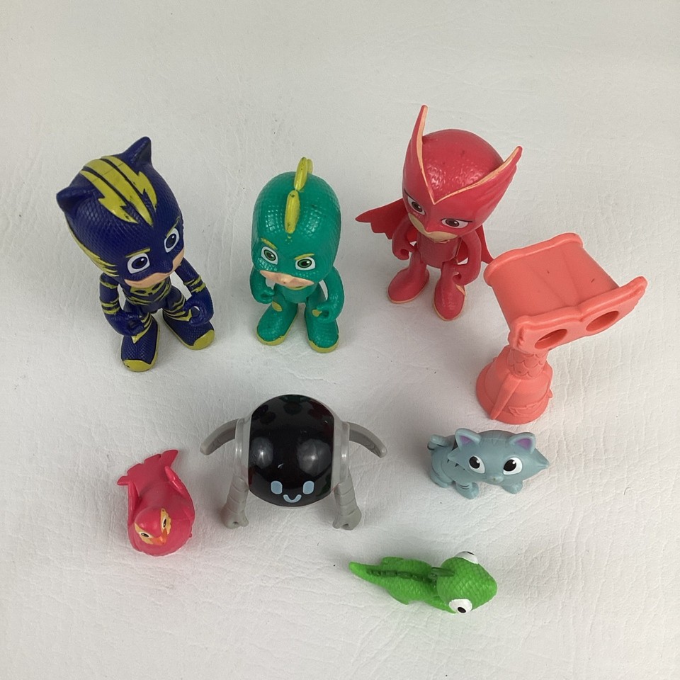 PJ Masks PVC Figures Pets 8pc Lot Owlette Catboy Gekko Bird Robot ...
