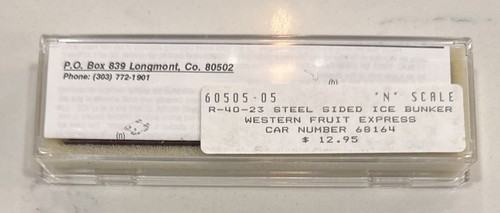 Intermountain Railway N Scale Steel Sided Ice Bunker Fruit Growers ...