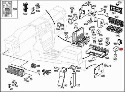 Genuine MERCEDES 906 909 W463 5-t Box 906 909 Bus Relay 0009828123 | eBay