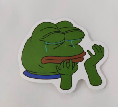 Pepe Crying Frog Tears Meme Waterproof Logo Decal Sticker 2"x2" | eBay