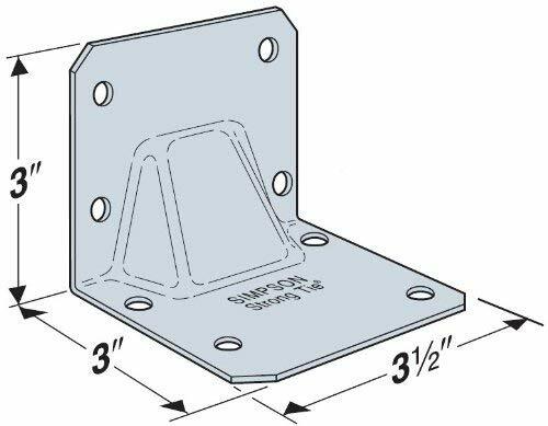 Simpson Strong-Tie HGAM10KTA Hurricane Gusset Angle BracketTie Kit W ...