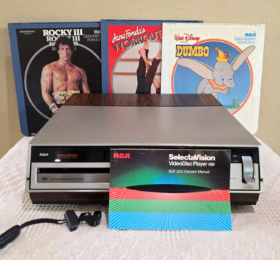 Vintage RCA SelectaVision SGT 200 VideoDisc Player + 3 Movies - IT ...