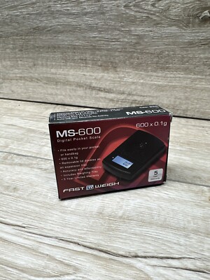 American Weigh Scales MS-600-BLK Fast Weigh M Series 600 x 0.1G Scale ...