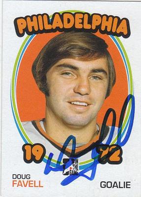 DOUG FAVELL Autographed Signed 2009 In the Game card Philadelphia ...