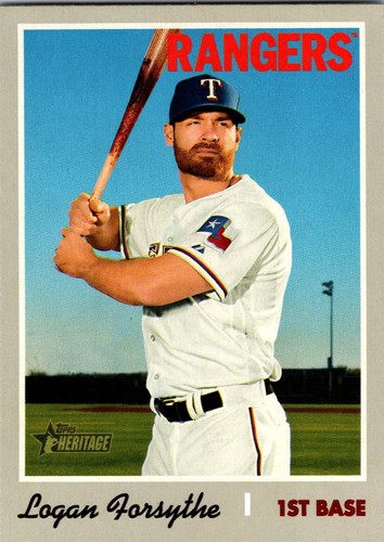 2019 Topps Heritage Logan Forsythe #635 Texas Rangers | eBay