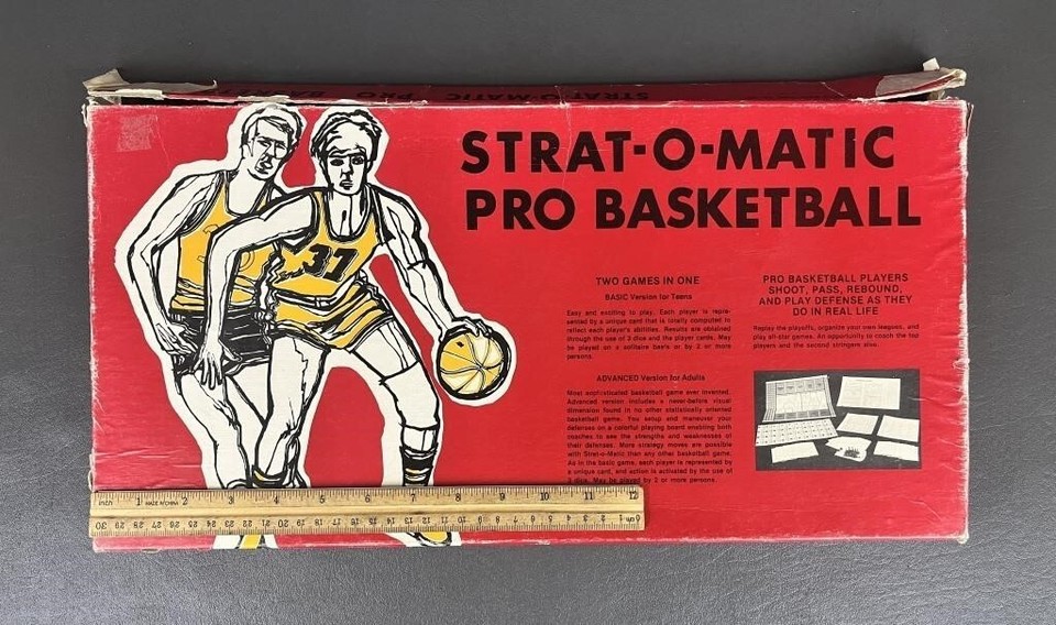 Strat o matic basketball vintage game board 1973 -1974 | eBay