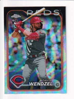 2024 Topps Chrome Update Davis Wendzel Refractor Cincinnati Reds RC # ...