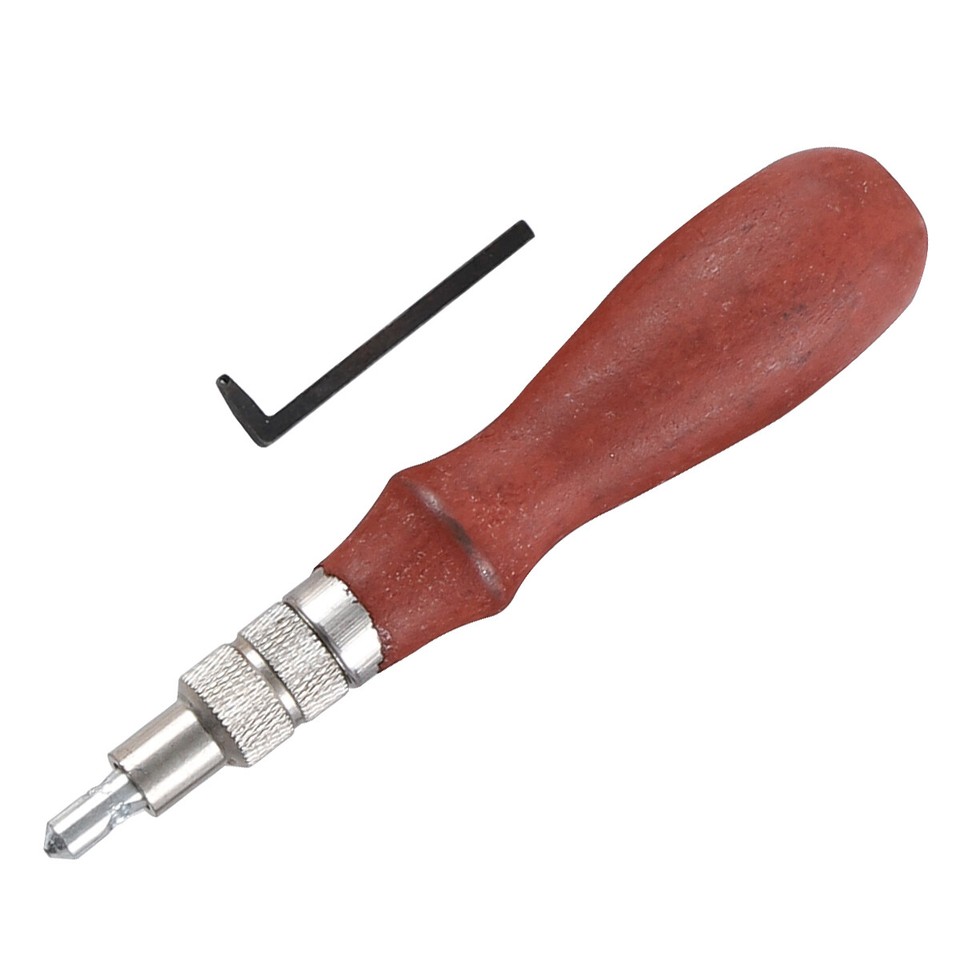 18PCS Vintage Leather Craft Tools Kit Stitching Sewing Beveler Punch ...