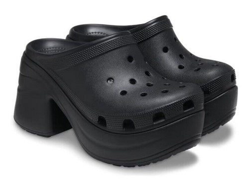 Crocs Women's Classic Siren EVA Platform Clog in Black NWT | eBay