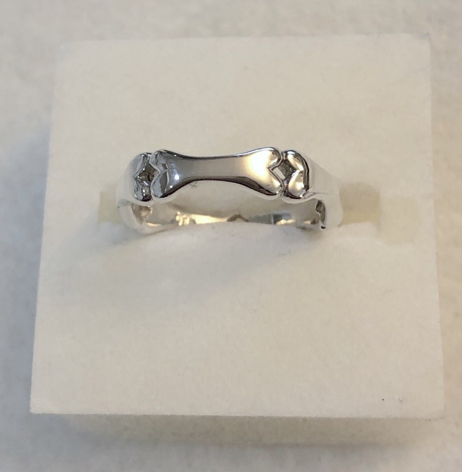 Wildthings Sterling Silver Dog Bone Ring Sizes 5-6-7-8-9 | eBay