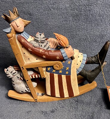 Williraye Studio "Liberty Rocks" - Liberty In A Rocking Chair 8”x7” | eBay