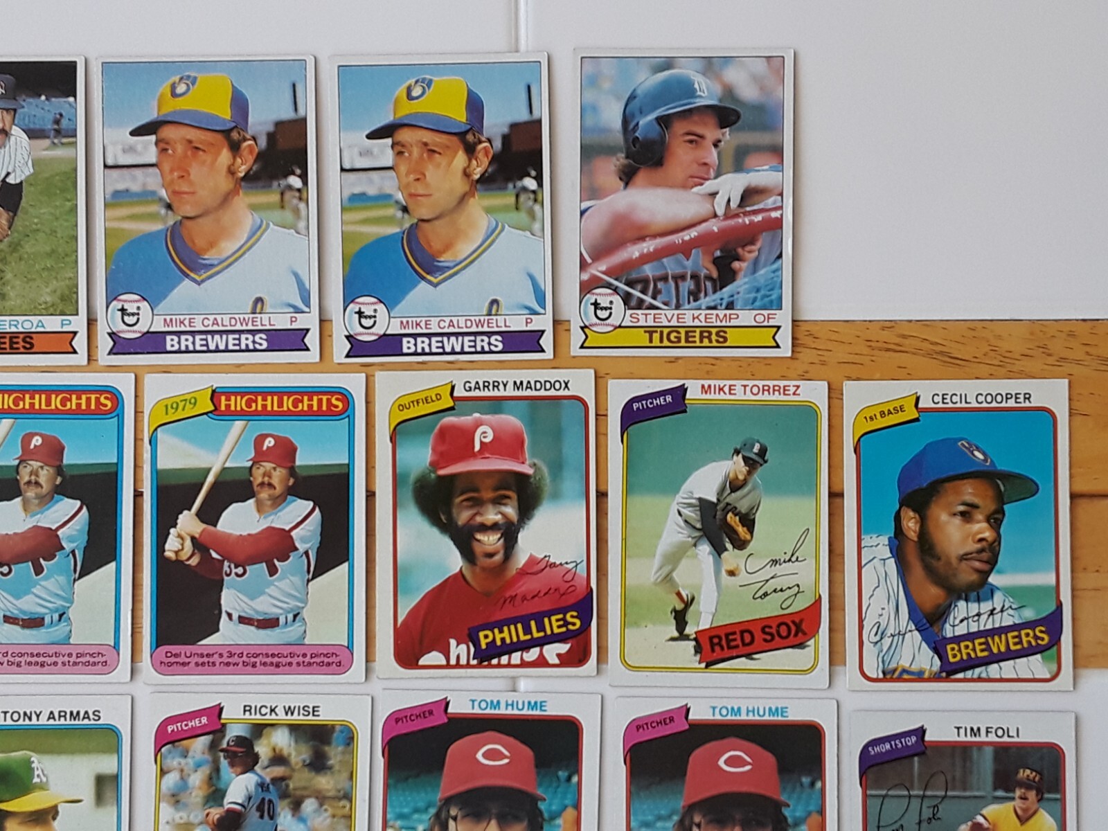 1978 & 1979 & 1980 & 1981 Topps Baseball Cards. Lot of 36 Cards. Lower ...