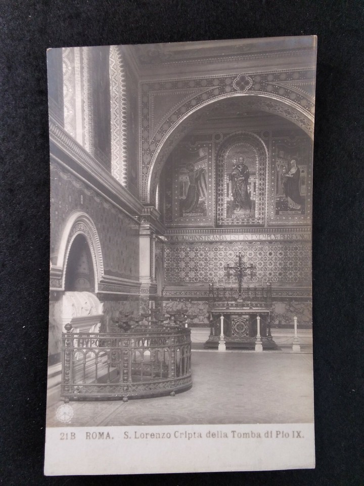 Rome Italy RPPC Postcard Early 1900s Rare Saint Lawrence Crypt Tomb ...