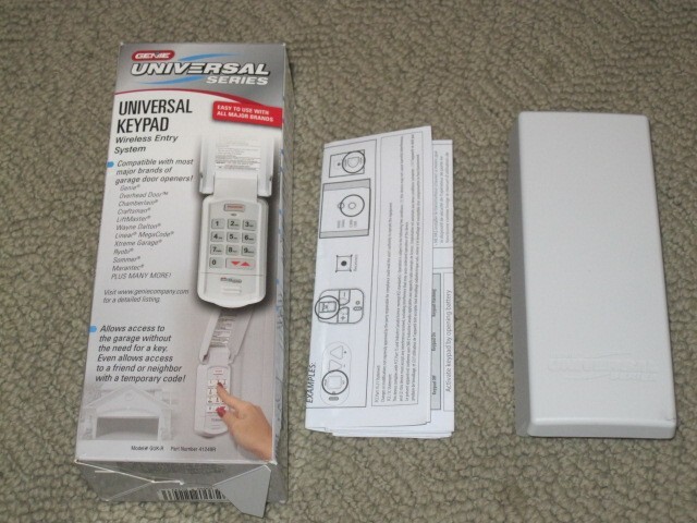 Genie GUK-R Universal Series Portable Backlit Wireless Keypad Entry ...