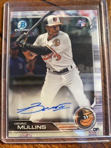 2019 Bowman Chrome Cedric Mullins Rookie RC Auto #CRA-CM On Card ...