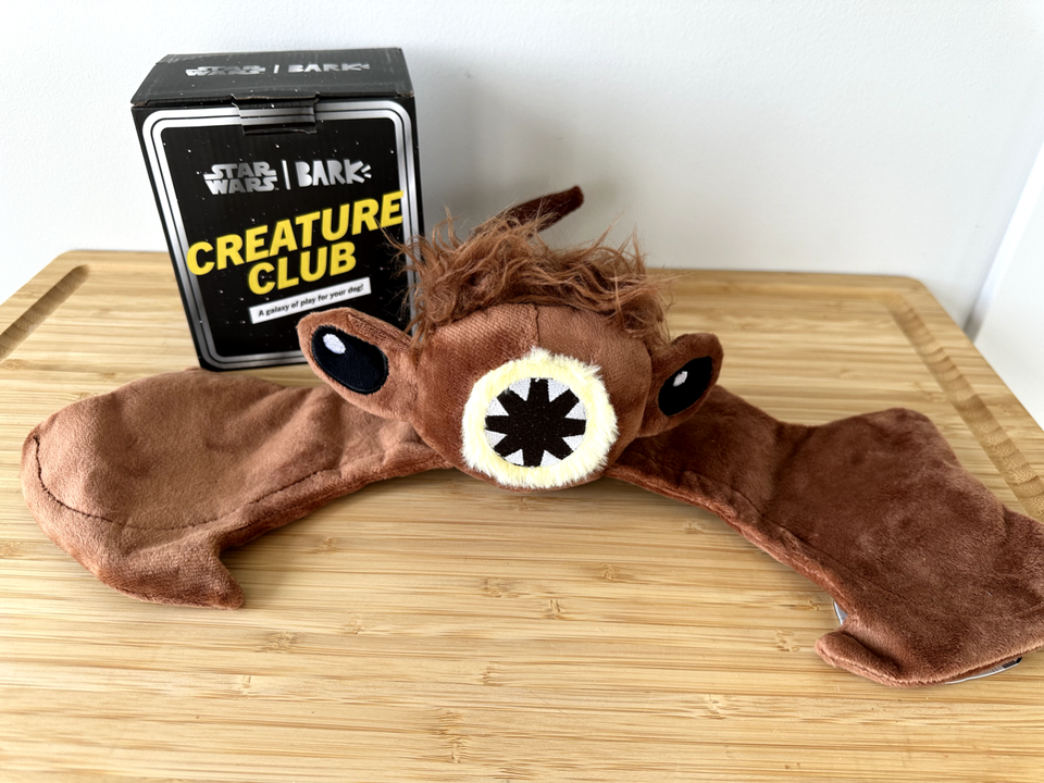 NEW Bark Box Star Wars Creature Club M-L Size Dog Toy Menacing Mynock ...