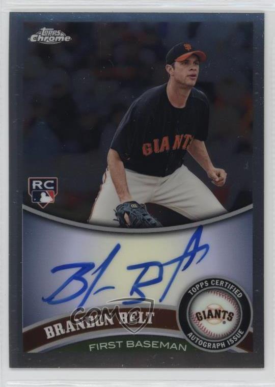 2011 Topps Chrome - Rookie Autographs #172 Brandon Belt (AU, RC) for ...