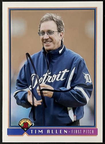 Home Improvement Tim Allen Detroit Tigers Bowman Baseball Card Black ...