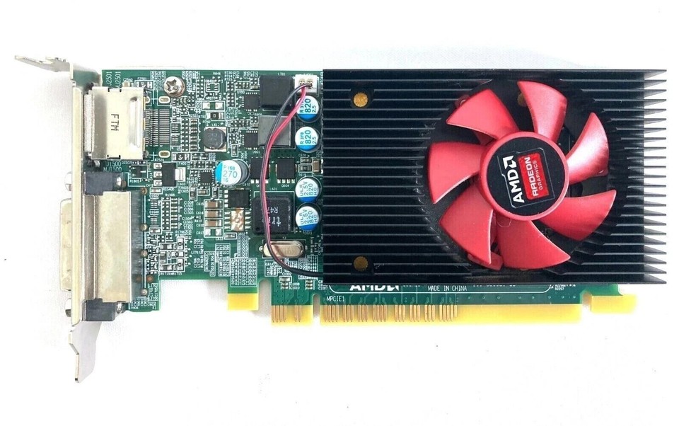 2X DELL AMD RADEON R5 430 2GB GDDR5 PCI-e3.0X8 DVI/DP LP GRAPHICS CARD ...