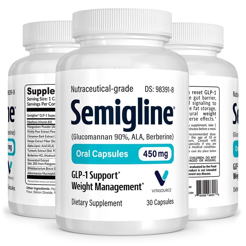 Official Semigline Oral Capsules, Nutraceutical-grade, 30 Capsules ...