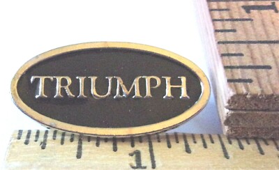 Triumph pin vintage collectible old British motorcycle pinback biker ...