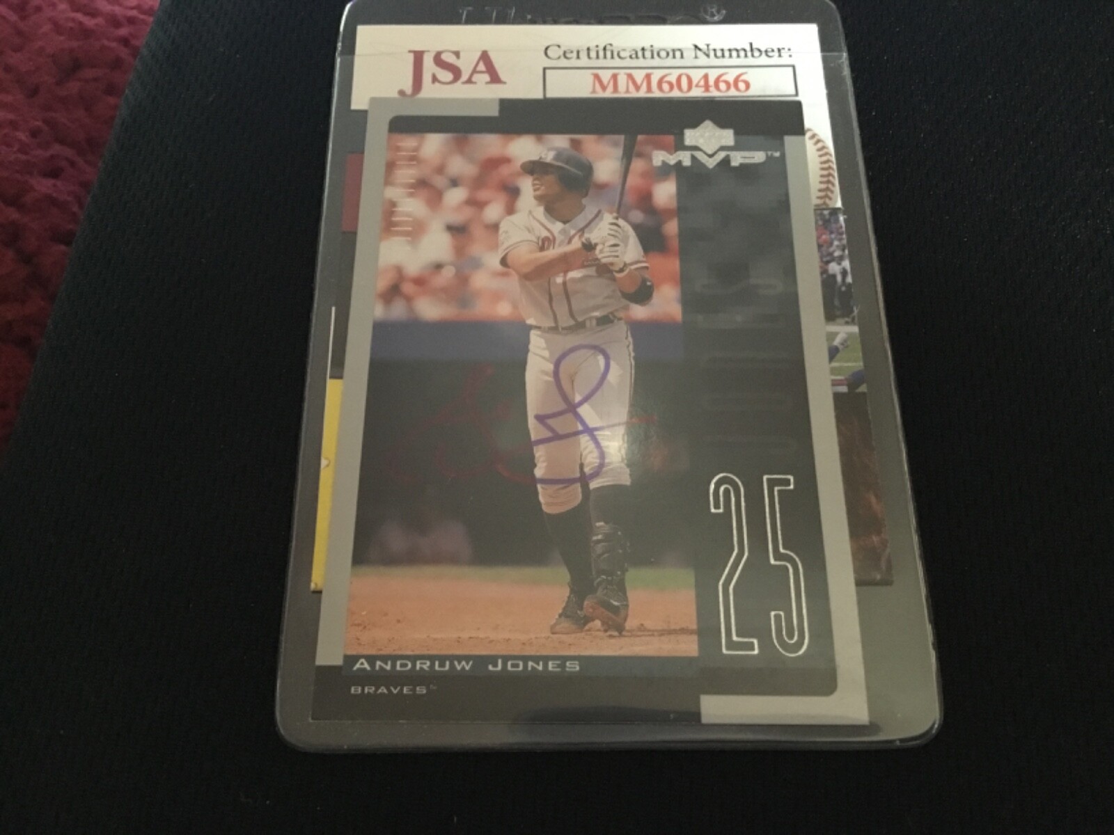 autographed Upper Deck Andruw Jones . JSA CERT | eBay