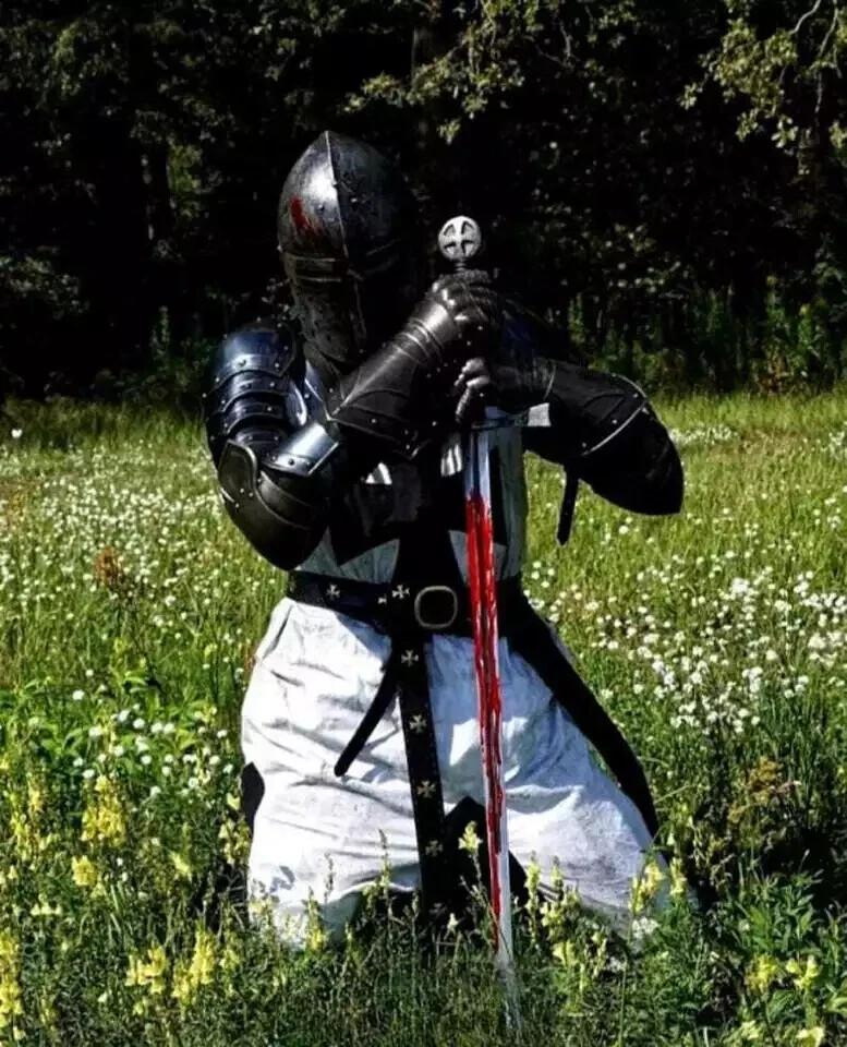 Medieval Templar Knight Full Body Armor Cosplay Costume Handmade ...