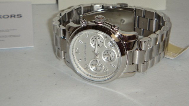 Michael Kors Sport Chronograph MK5076 Women's Wrist Watch - Silver for ...