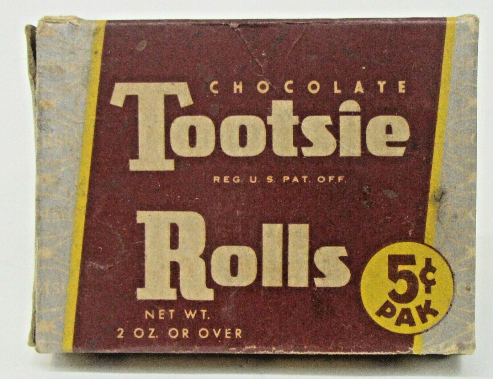 circa 1950 or earlier TOOTSIE ROLLS 5 Cent Pak BOX empty | eBay