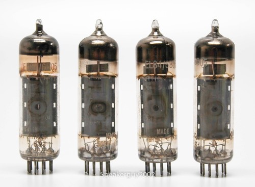 Matched Quad Mullard 6BQ5 - EL84 Tubes / rX1 Blackburn - O Getter / KT6 ...