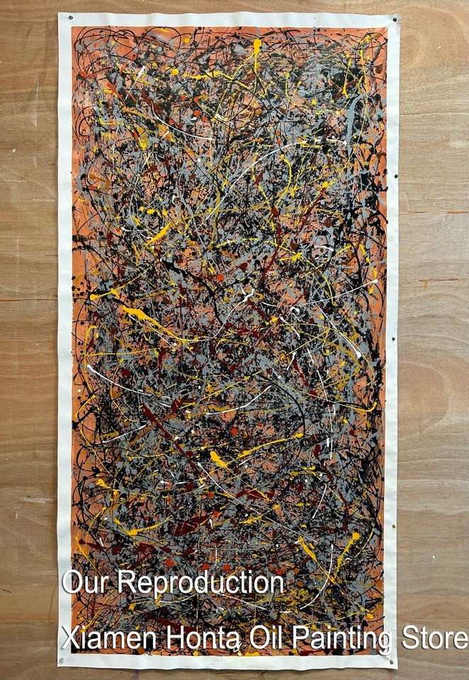 100% Handmade Oil Painting Reproduction,No.5 by Jackson Pollock,Free ...