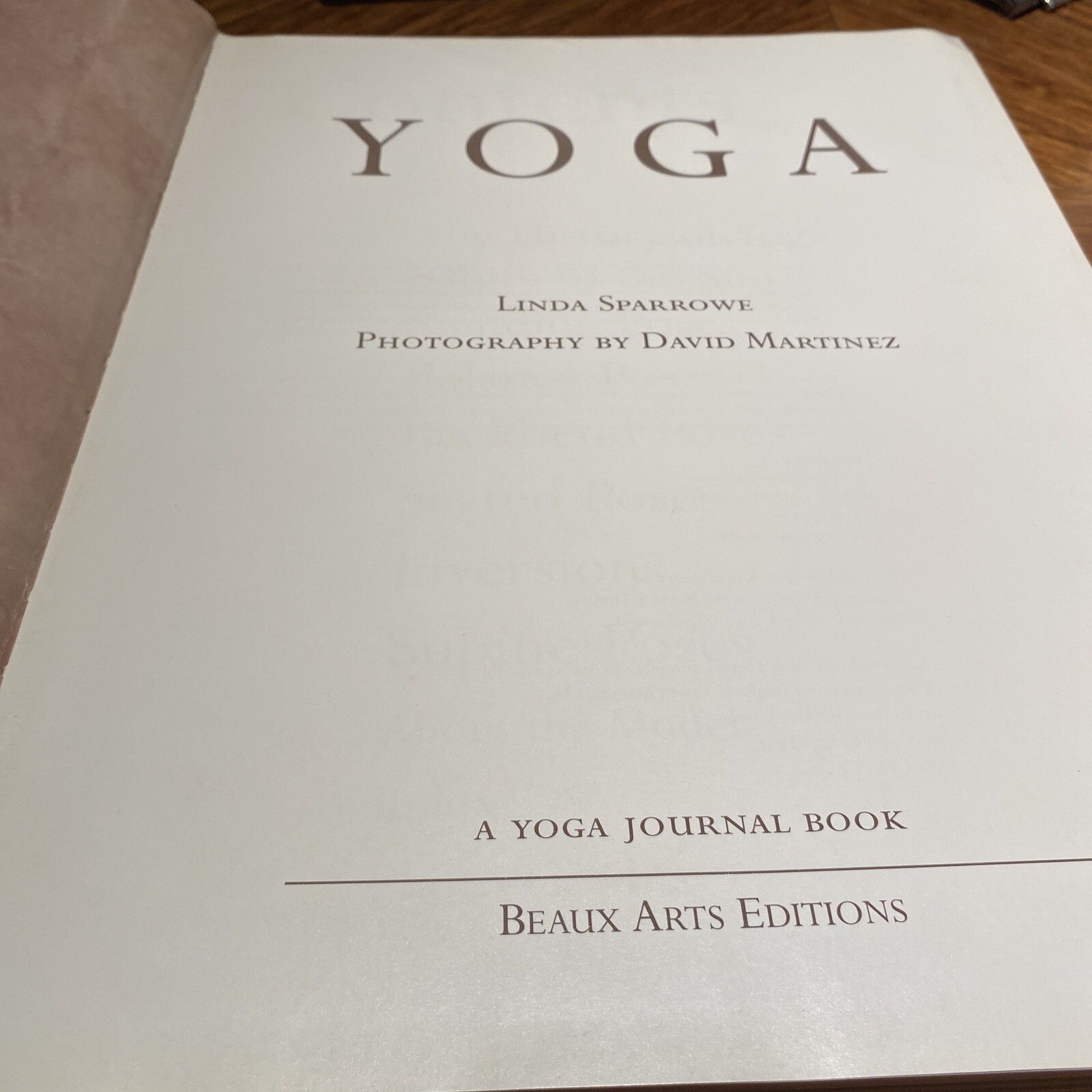 YOGA - A Yoga Journal Book Linda Sparrowe | eBay
