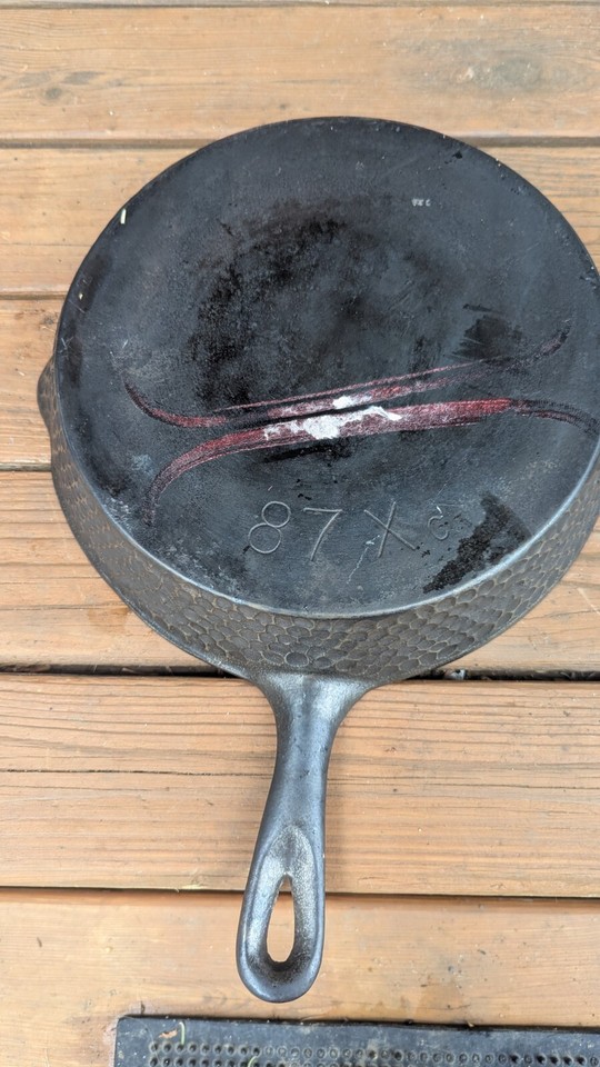 Chicago Hardware Foundry Cast Iron Hammered Skillet 87 X c | eBay