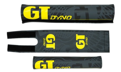 GT Wings BMX Bike Cross Bar Pad Set, Black/Yellow | eBay