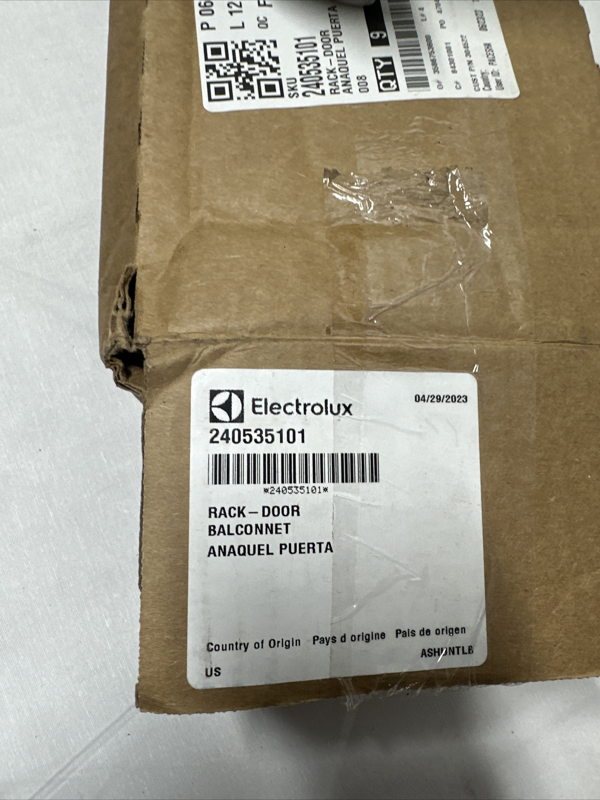 Electrolux 240535101 Electrolux DOOR RACK FOR REFRIGERATOR for sale ...