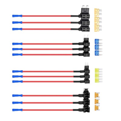 12V Automotive Fuse Breakout Kit for Dual Slot Fuse Holder (79 ...