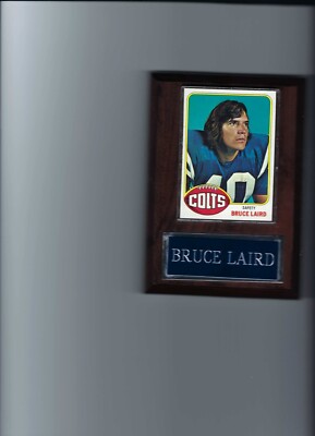 BRUCE LAIRD PLAQUE BALTIMORE COLTS FOOTBALL NFL C | eBay